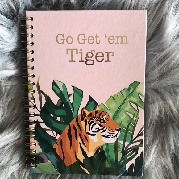 Office | Writing Journal With A Cute Tiger And Saying Go Get Them Tiger ...